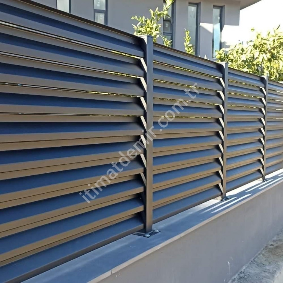 Panjur Güneş Kırıcı Dekoratif Bahçe Panel Çiti Galvanizli Fırın Boyalı ...